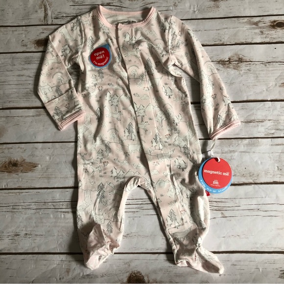 Magnetic Me | Pajamas | Magnetic Me Pink Woodland Sleeper | Poshmark